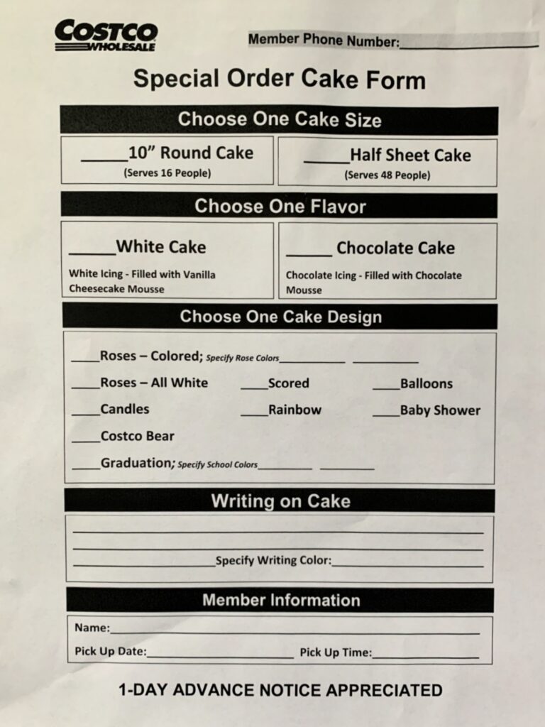 Costco Sheet Cake Order Form 2023 Printable Forms Free Online Costco Sheet Cake Order Form 2023 Printable Forms Free Online